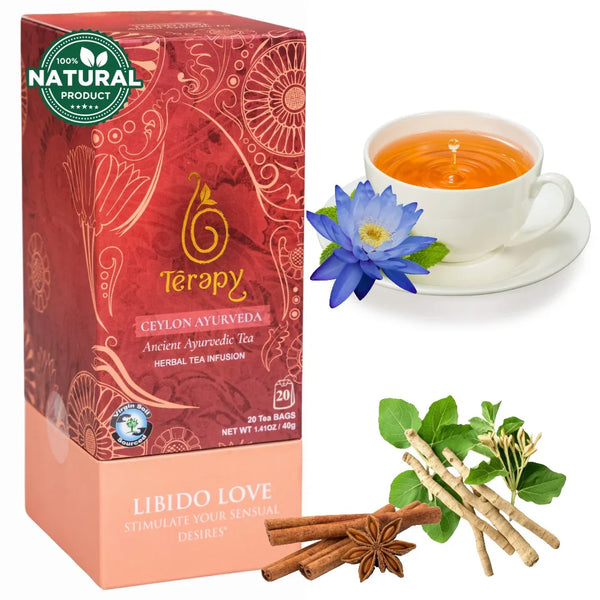 100% Natural Libido Love Tea - Ayurvedic Wellness Tea